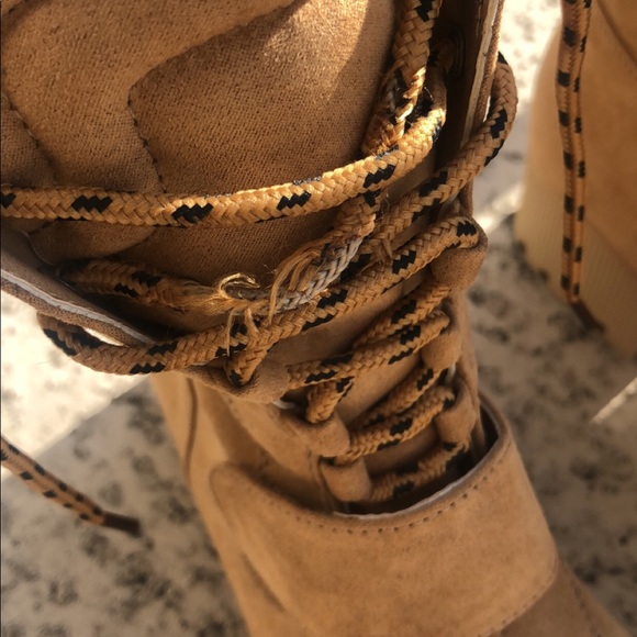 Missguided | Shoes | Missguided Tan Hiking Boots | Poshmark